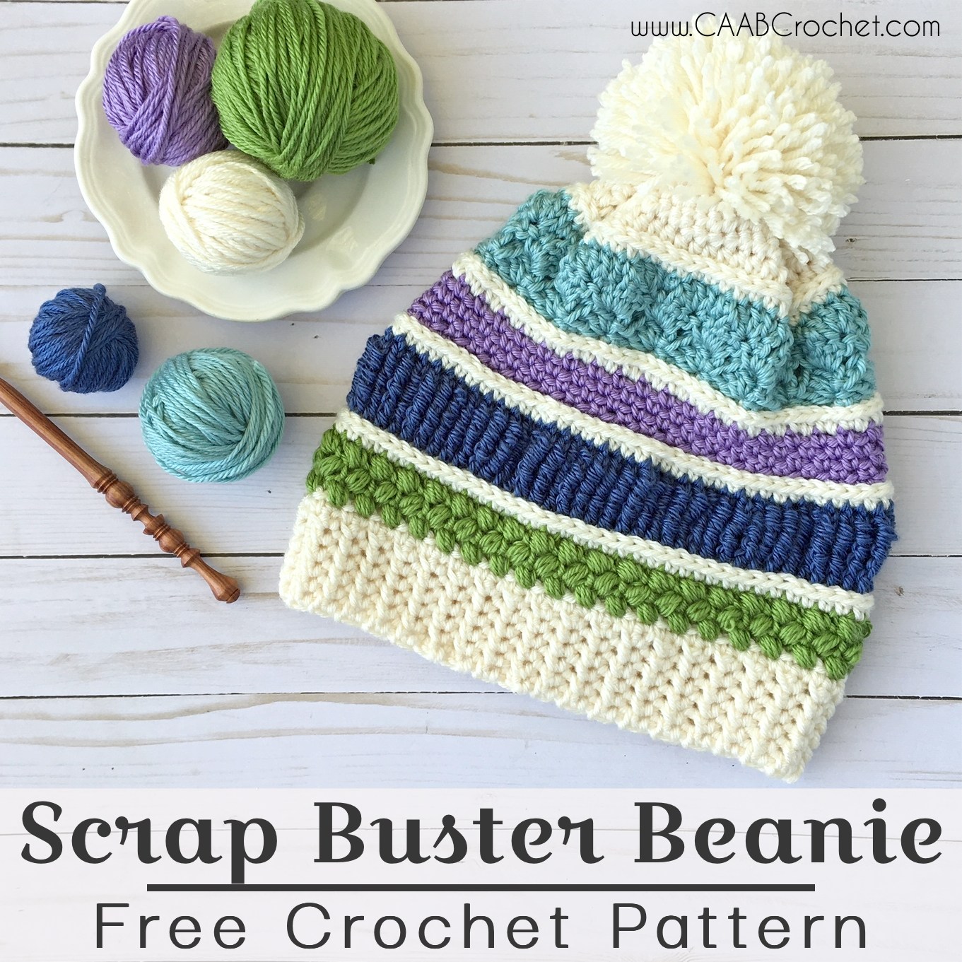Scrap Buster Beanie - CAAB Crochet
