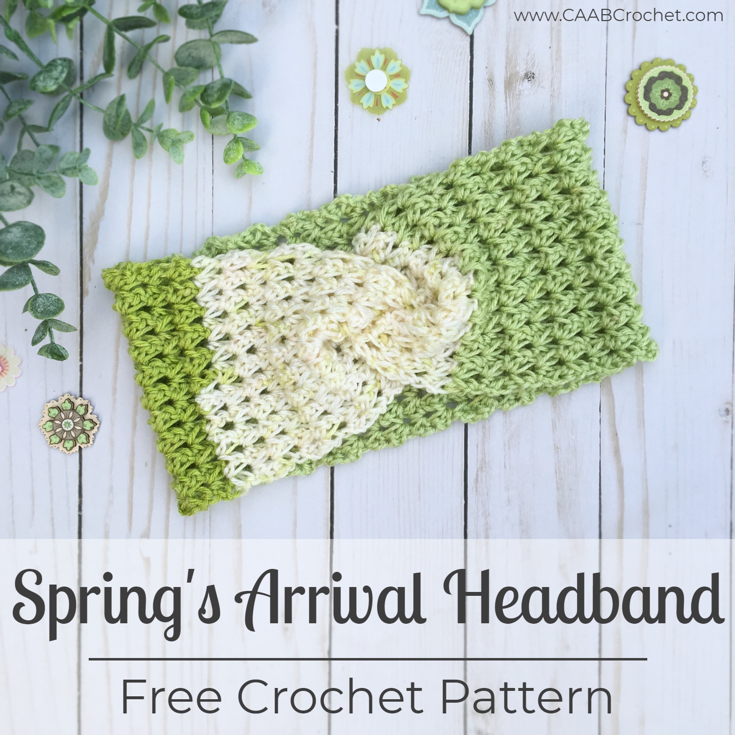 Spring's Arrival Headband - CAAB Crochet