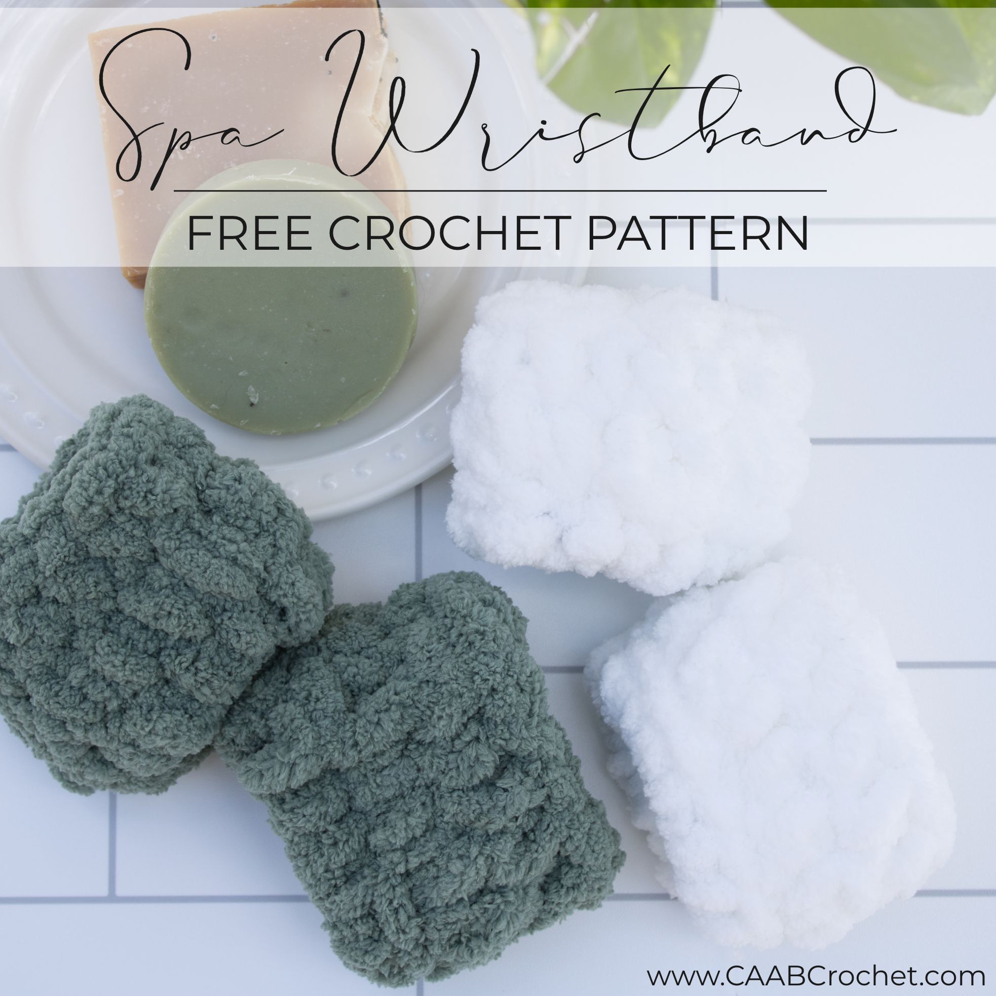 Spa Wristband Crochet Pattern for Washing Your Face